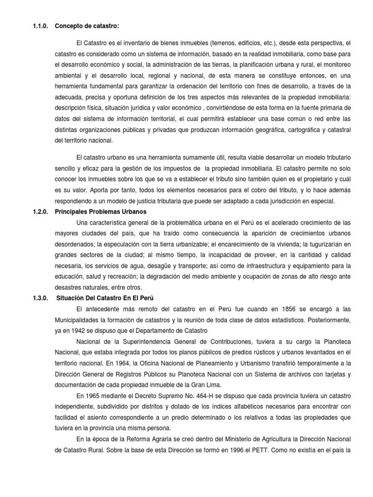 Concepto de Catastro | PDF | Topografía | Área rural