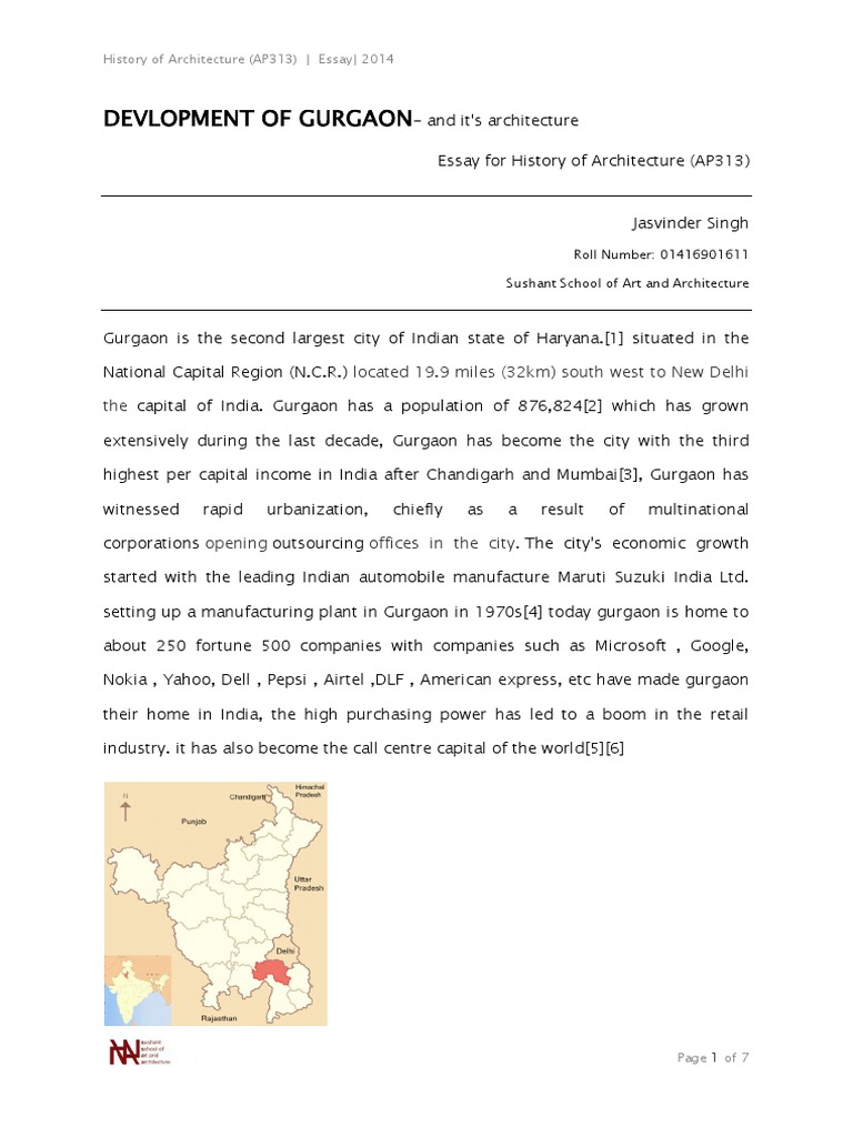 Gurgaon's Architectural Evolution | PDF | Delhi | Shopping Mall
