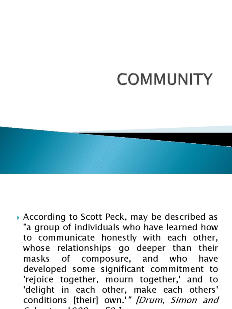 Introduction to Community | Community | Solidarity