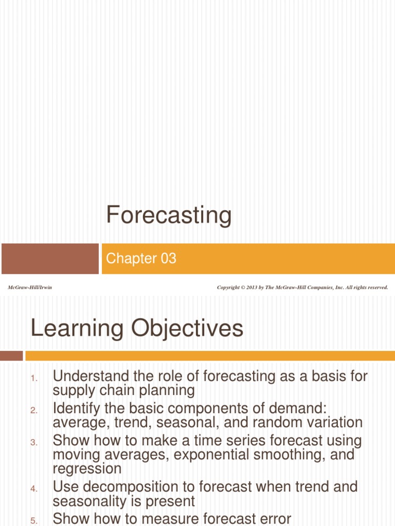 Chap003 Modified | Download Free PDF | Forecasting | Least Squares