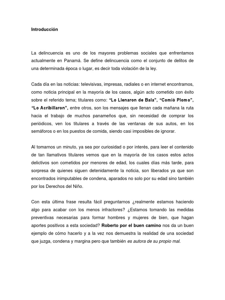 Ensayo Roberto Por El Buen Camino | PDF | Felicidad | Muerte