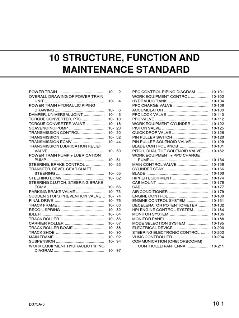 Komatsu D375 | PDF | Gear | Transmission (Mechanics)