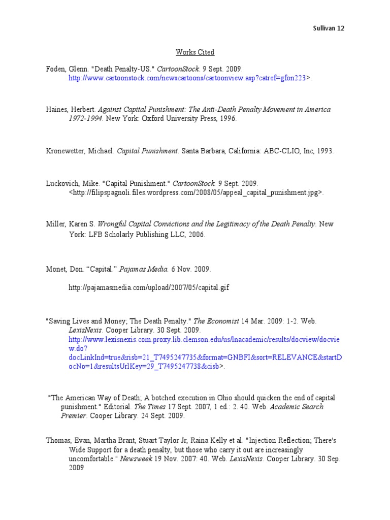 Works Cite For Argument | PDF