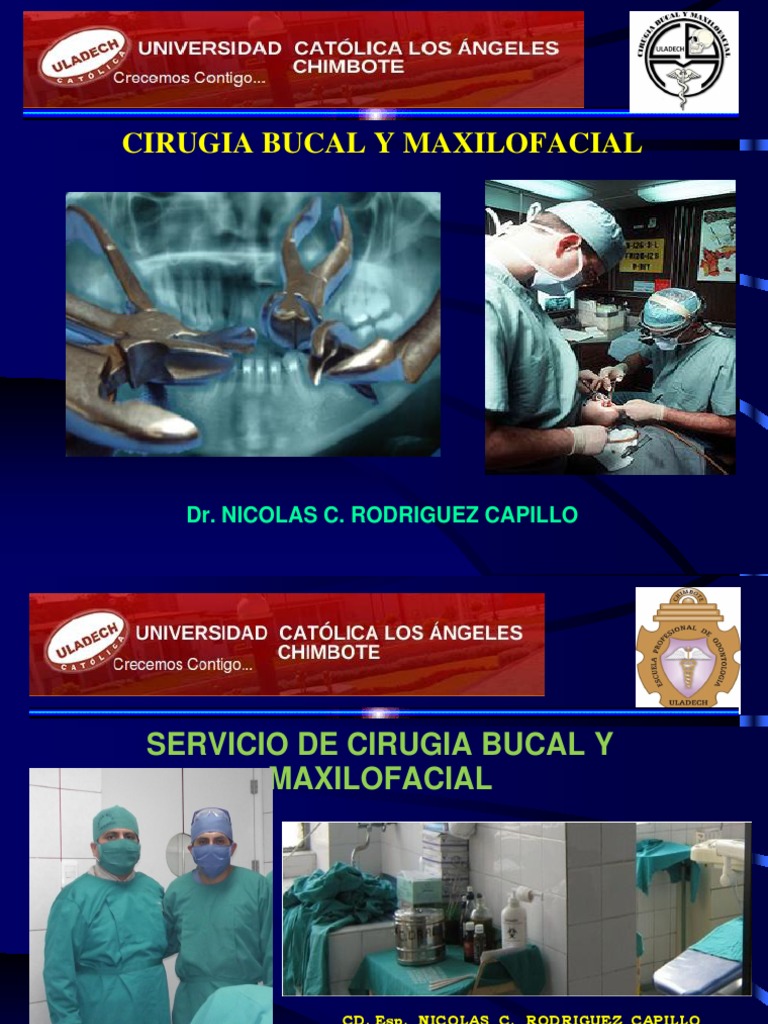 Cirugia Bucal Y Maxilofacial: Dr. Nicolas C. Rodriguez Capillo | PDF | Surgery | Tooth