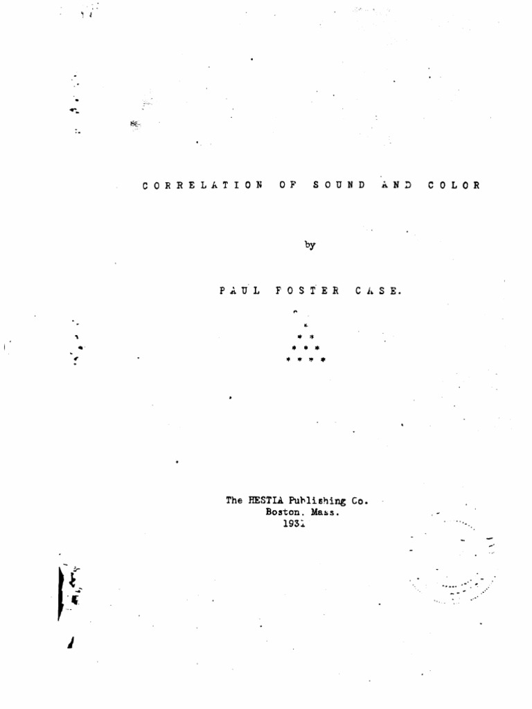BOTA Sound and Color 1931 | PDF | Science | Astronomy