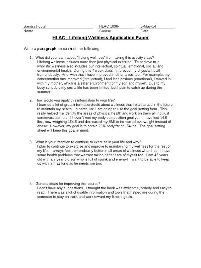 Online App Paper | PDF | Language Arts & Discipline | Wellness