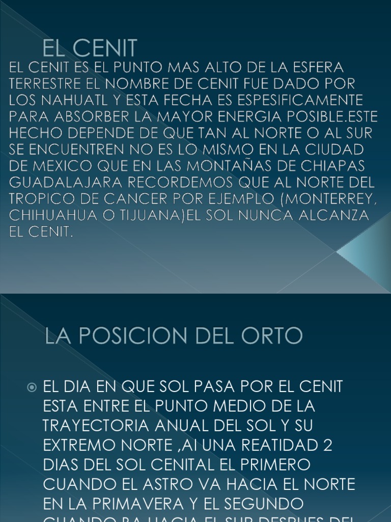 El Cenit | PDF | Ciencia y matemáticas