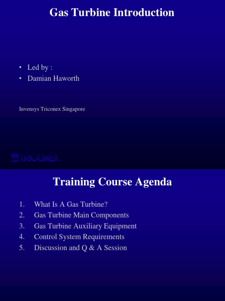 Gas Turbine Training Course Overview | PDF | Gas Turbine | Gas Compressor