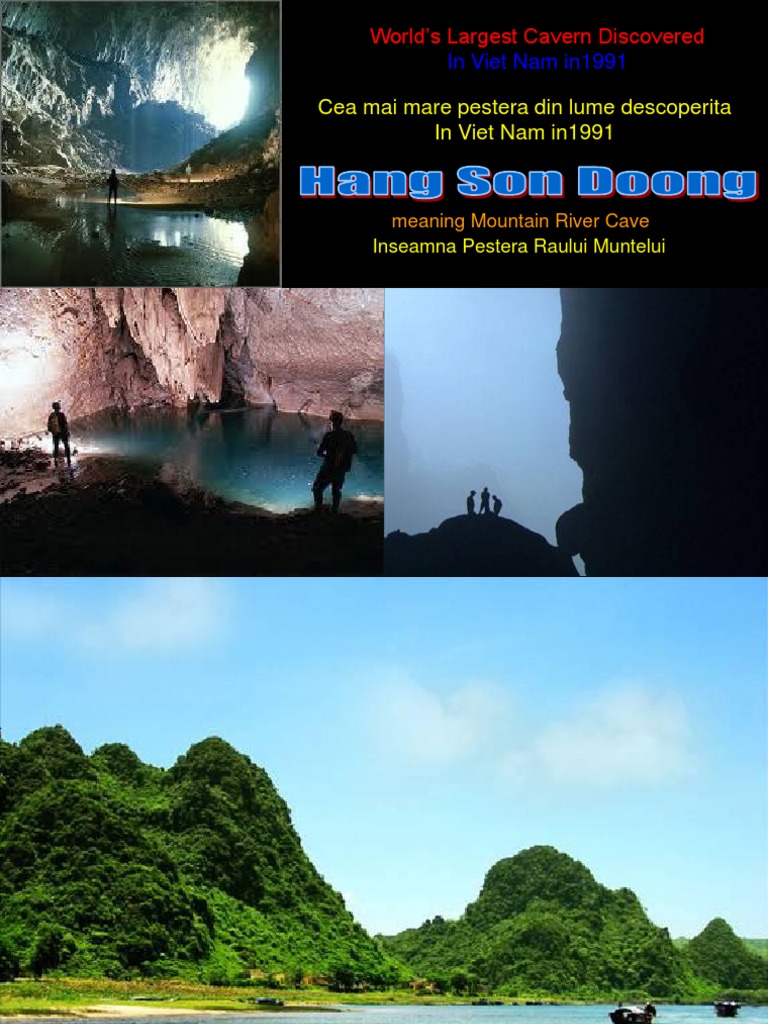 Cea Mai Mare Pestera Din Lume Hang Son Doong | PDF | Subterranea (Geography) | Geomorphology