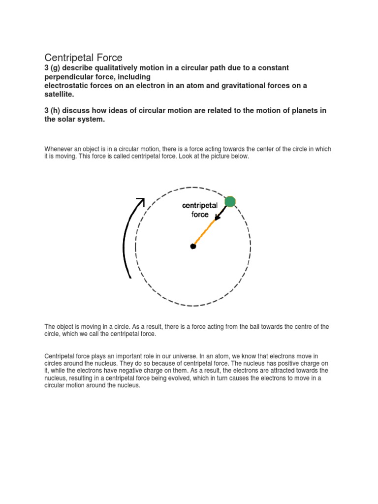 Centripetal Force | PDF