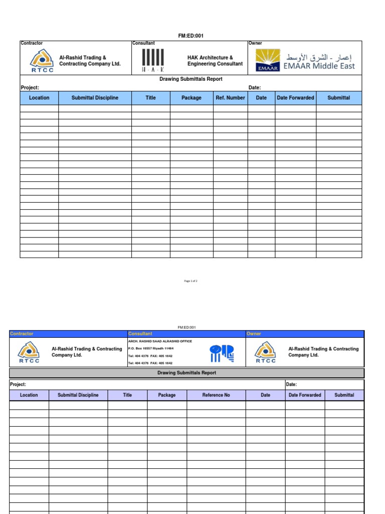 Drawing Submittals Report Overview | PDF | Business