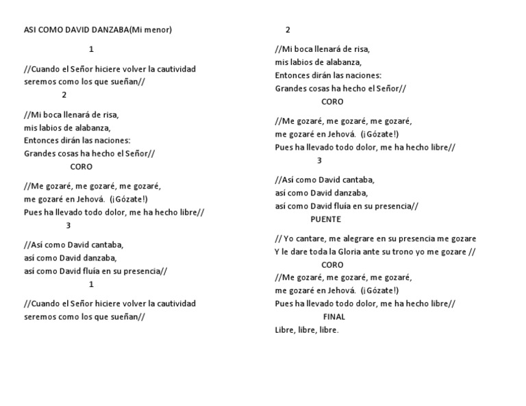 Asi Como David Danzaba | PDF