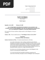 RA 8550 As Amended by RA 10654 Fisheries Code | PDF | Coral | Coral Reef