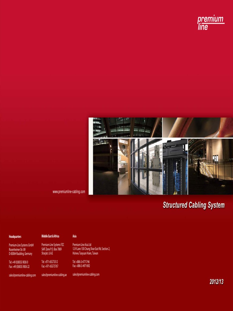Premium Line Cabling Solutions Overview | PDF | Coaxial Cable | Fiber ...
