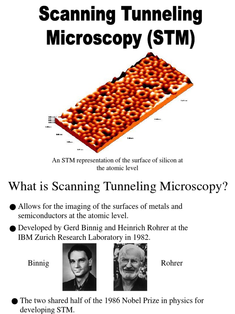 Scanning Tunneling Microscopy (STM) | PDF | Scanning Tunneling ...