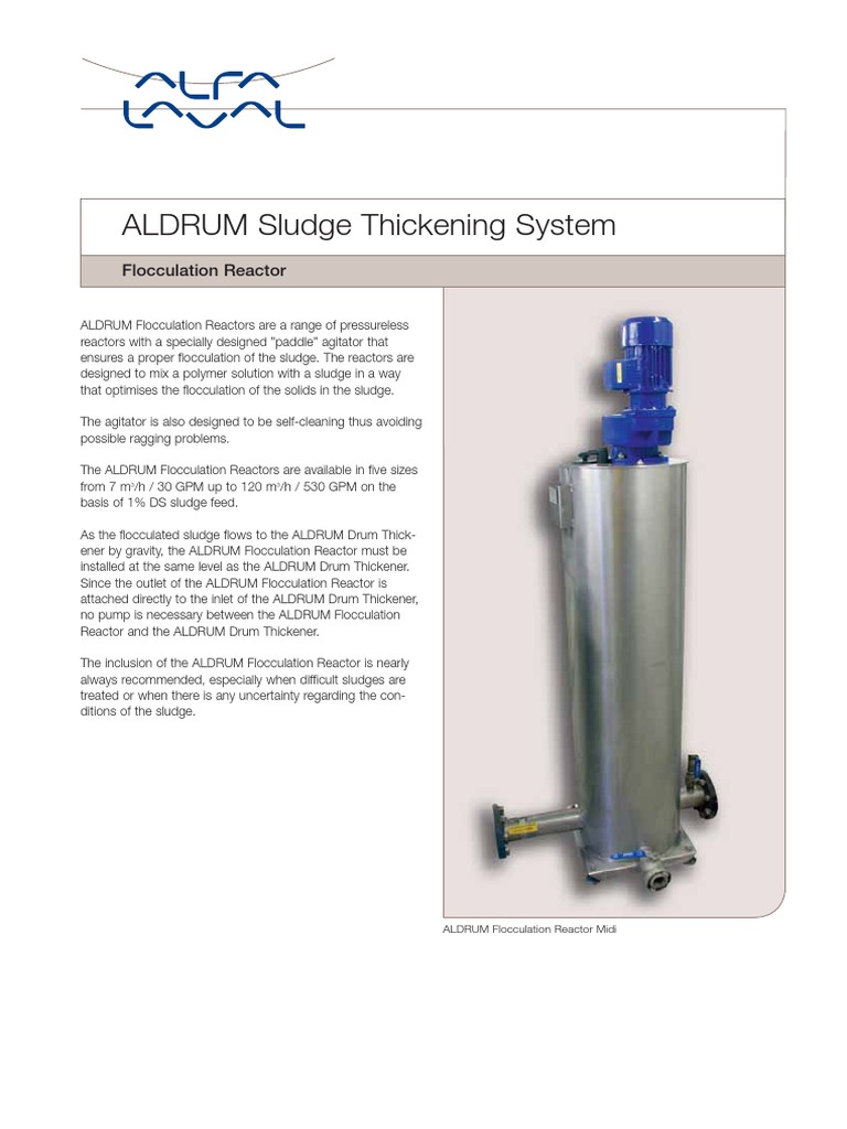 ALDRUM Flocculation Reactor | PDF