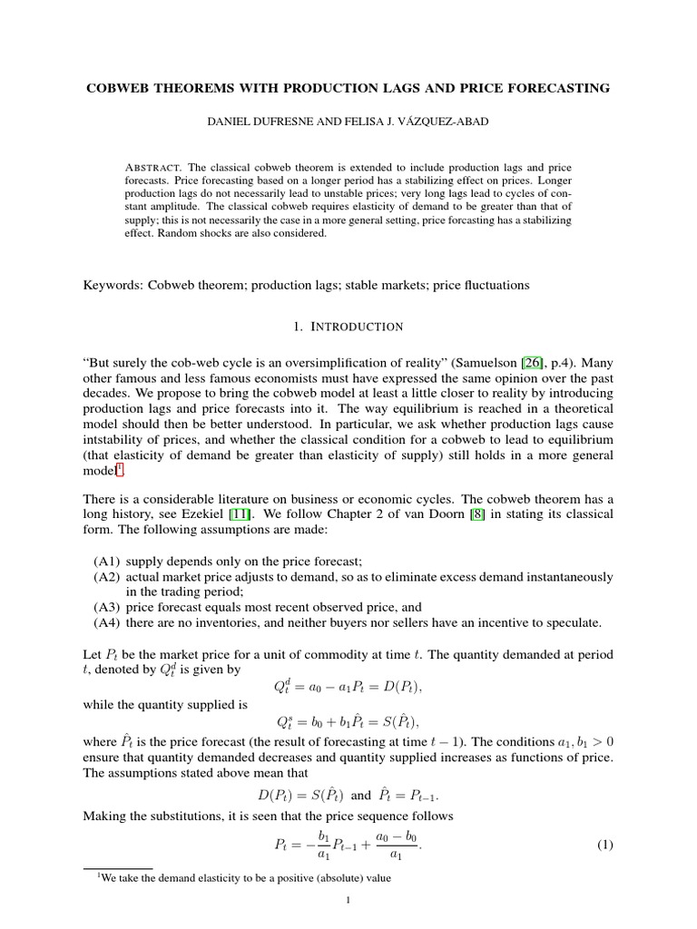 Bstract | PDF | Stability Theory | Supply (Economics)