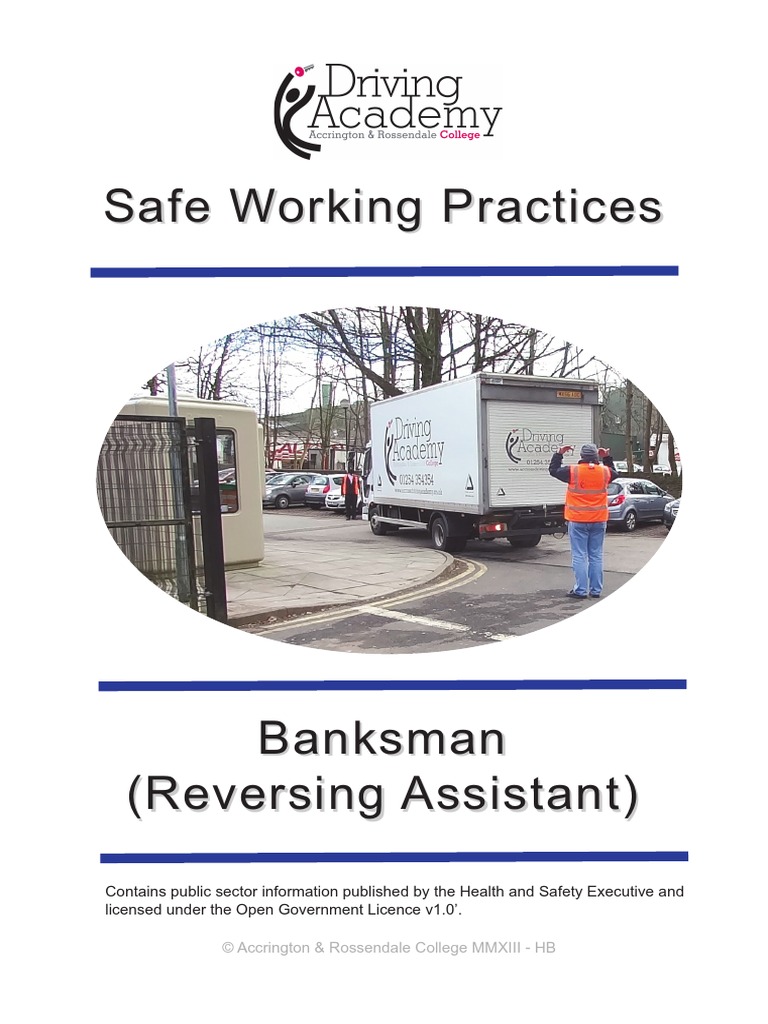 Banksman Reversing Assistant Workbook | PDF | Road Transport | Safety