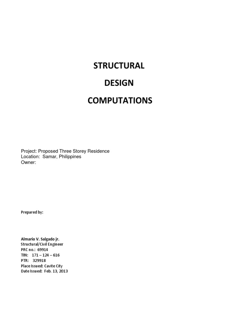 Structural Computation | PDF | Framing (Construction) | Structural Load