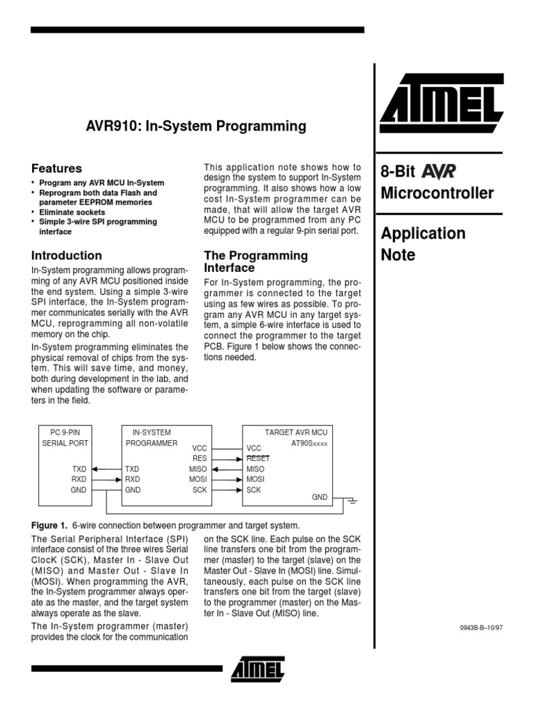 Atmel Avr in System Programming - Plus - PROGRAMMER | PDF | Flash Memory | Microcontroller