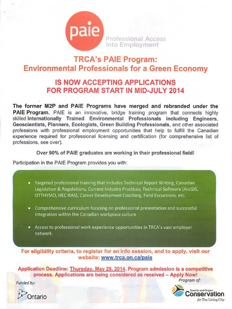 Trca Paie Program - 0 | PDF | Environmental Resource Management ...