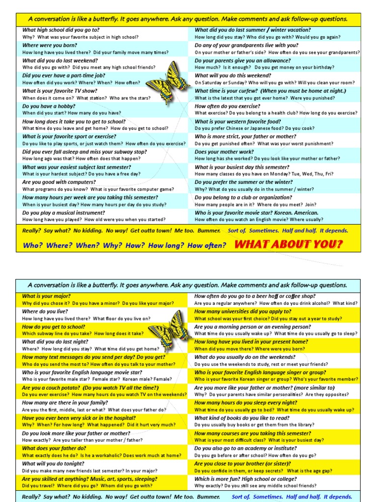 What About You? | PDF