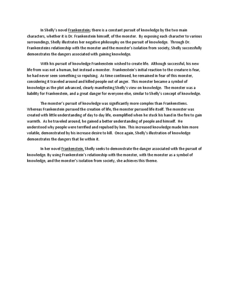 Free Response Frankenstein | PDF | Philosophy | Social Science