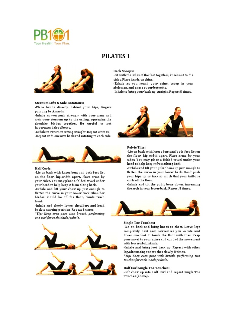 Pilates 1: Tip: Keep Even Pace With Breath, Performing | PDF | Pilates ...