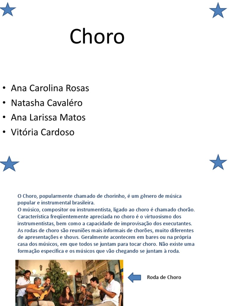 Choro: Gênero Musical Brasileiro e Seus Instrumentos | PDF | Música sul ...