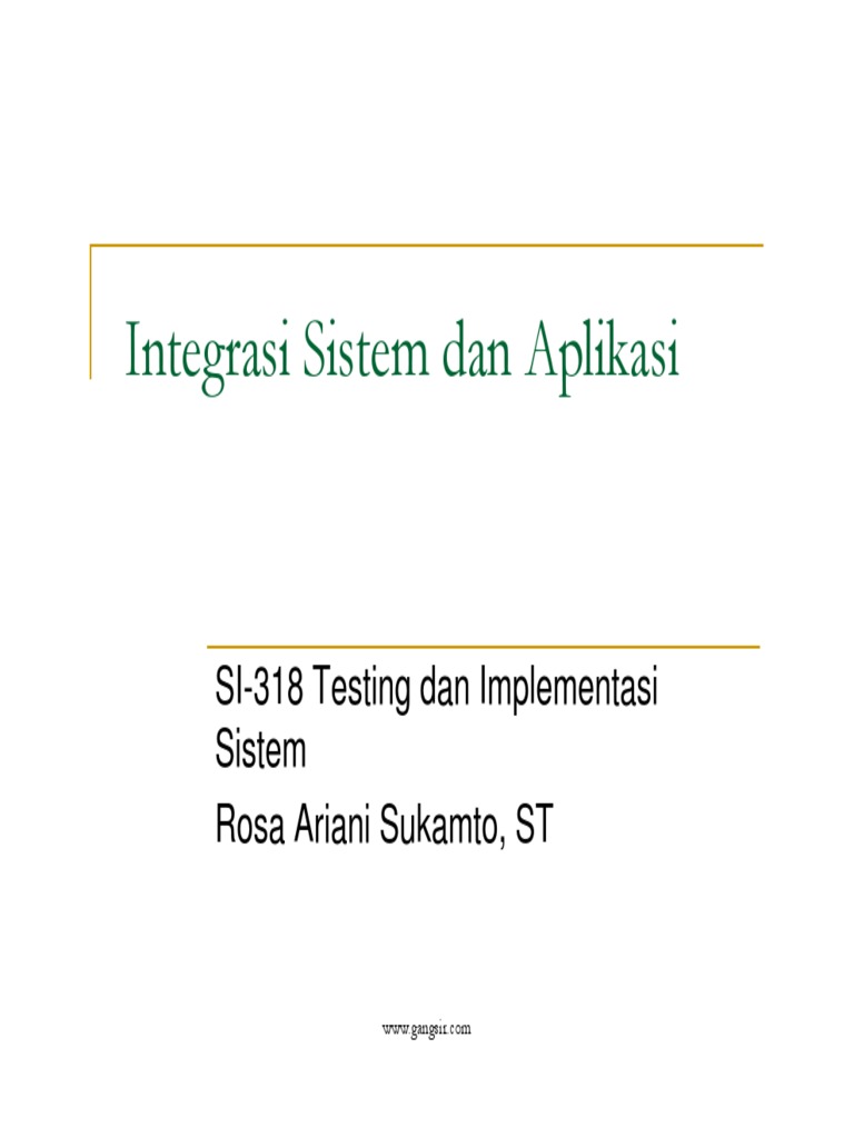 Metode Integrasi Sistem dan Aplikasi | PDF | Komputer | Teknologi ...