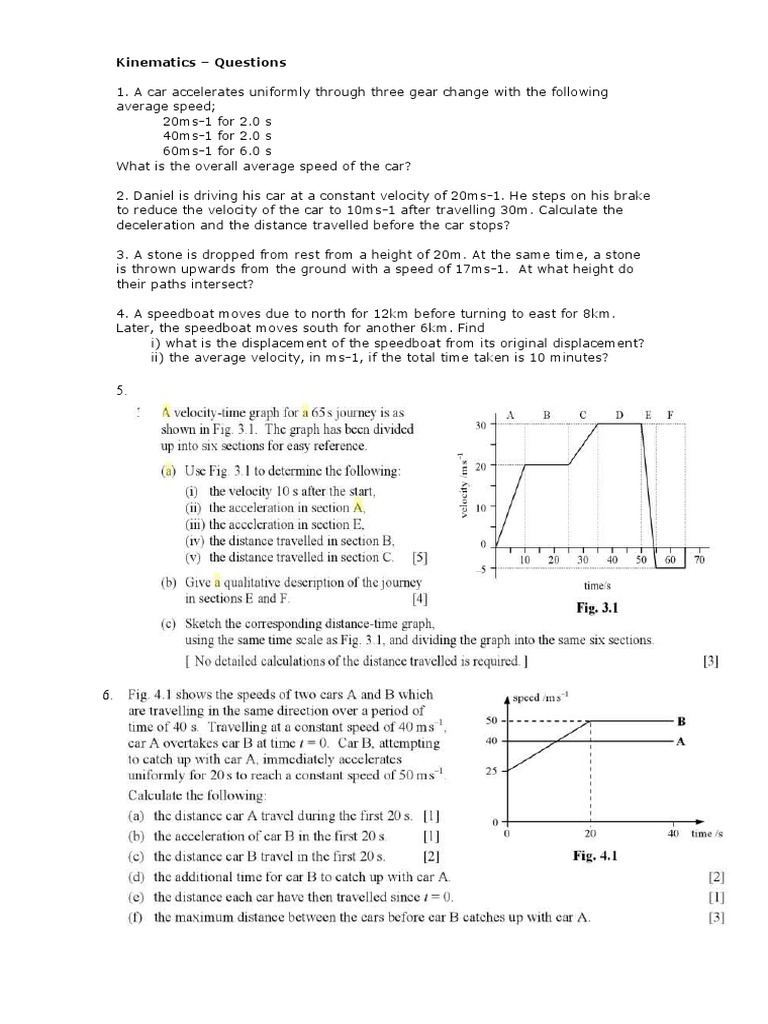 Kinematics | PDF | Acceleration | Kinematics