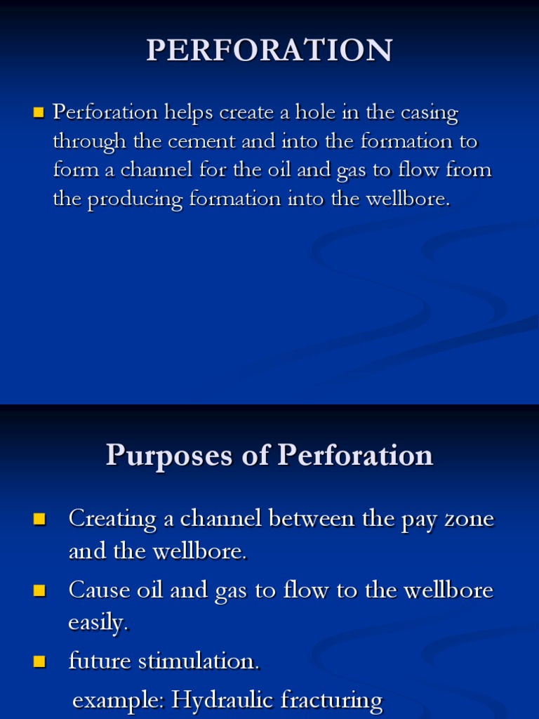Perforation | Casing (Borehole) | Gun