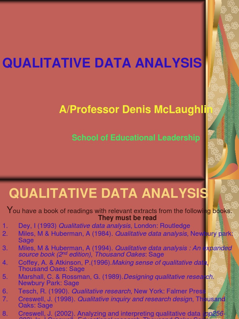 Qualitative Data Analysis | PDF | Qualitative Research | Data