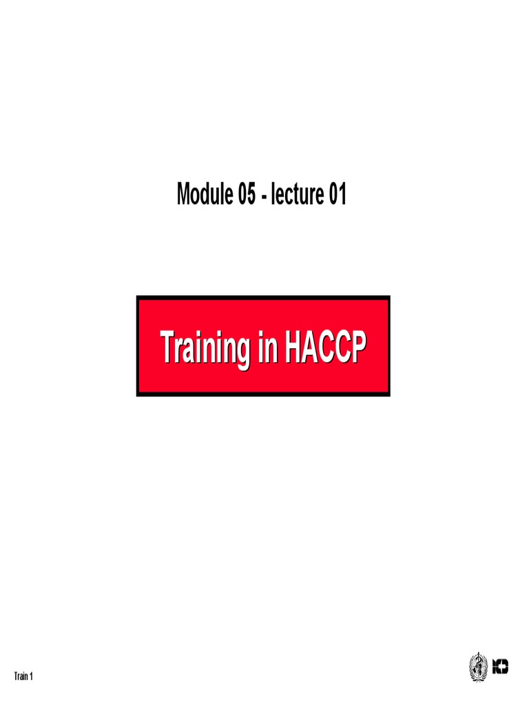 Training HACCP | PDF | Hazard Analysis And Critical Control Points ...