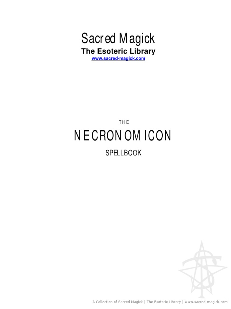 Necronomicon Spell Book | PDF | Amulet | Magic (Paranormal)