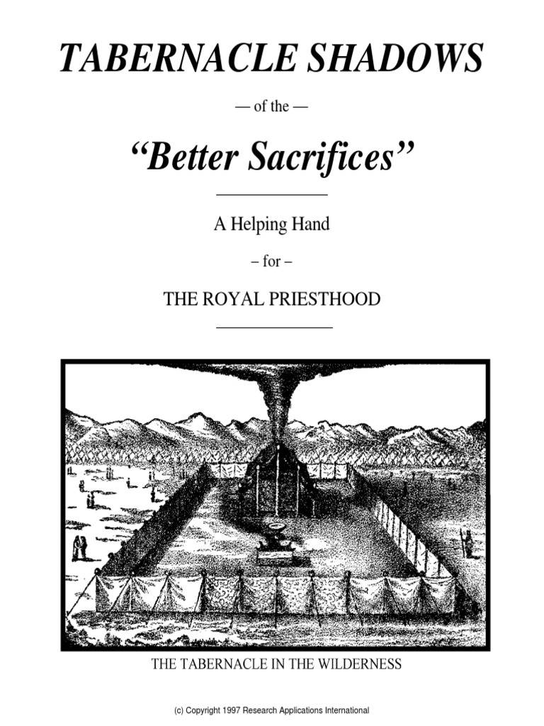 1881 Tabernacle Shadows of the Better Sacrifices | Tabernacle | Priest