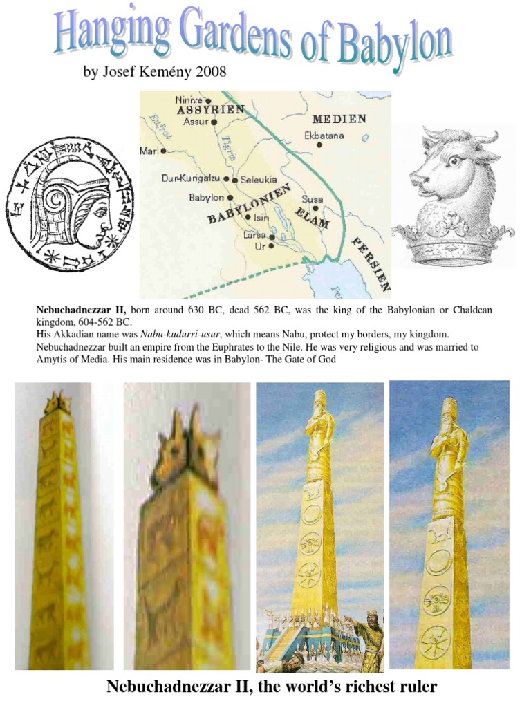 Hanging Gardens of Babylon | PDF | Babylon | Nebuchadnezzar Ii