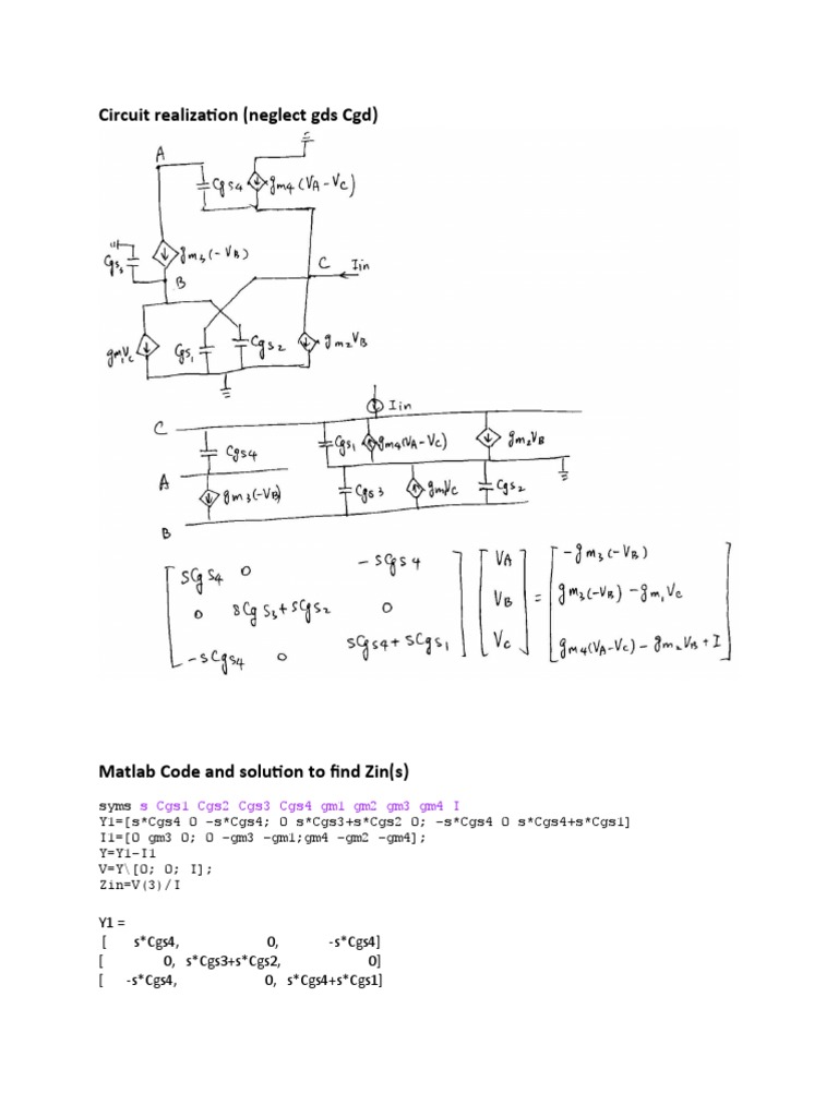 Circuit Realization and Equations | PDF