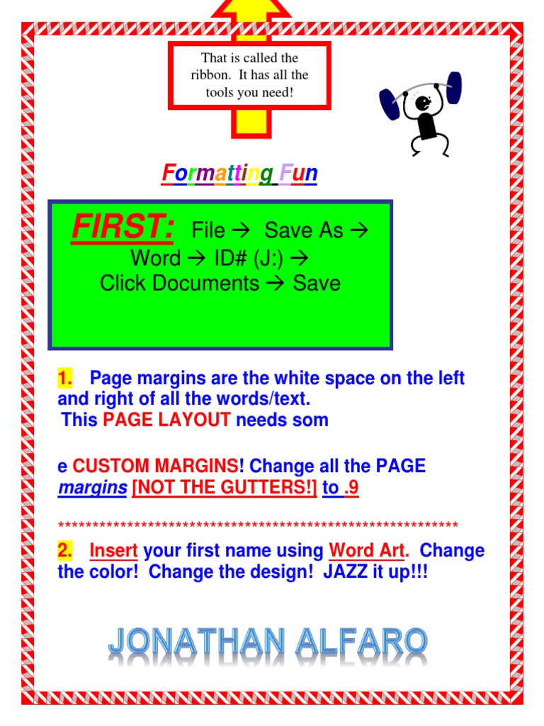 Fun Formatting Activities in Word | PDF | Graphic Design | Typography