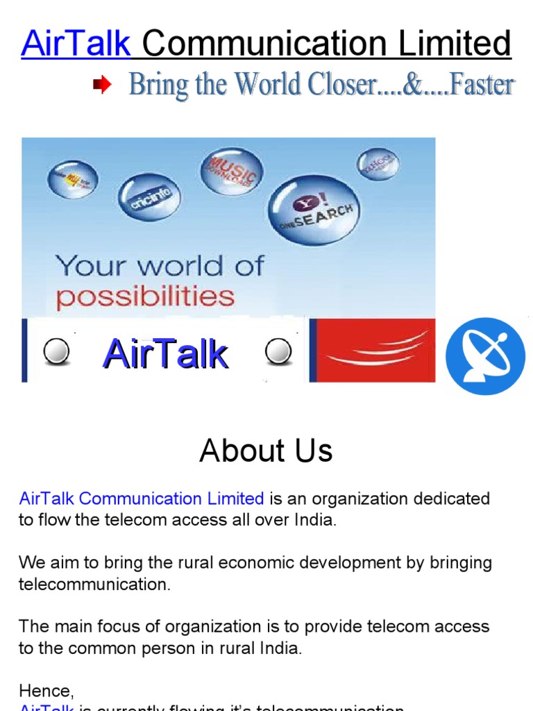AirTalk Communication Limited | Download Free PDF | Telecommunication ...