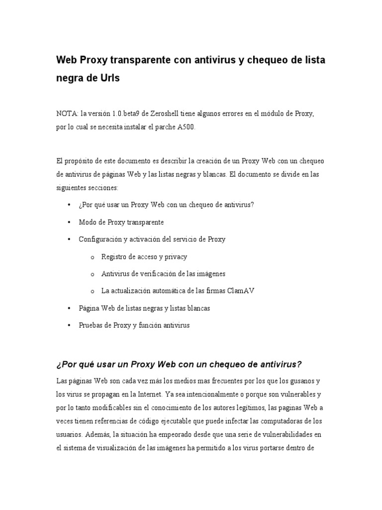 Manual de Zeroshell | PDF | Servidor proxy | Servidor web