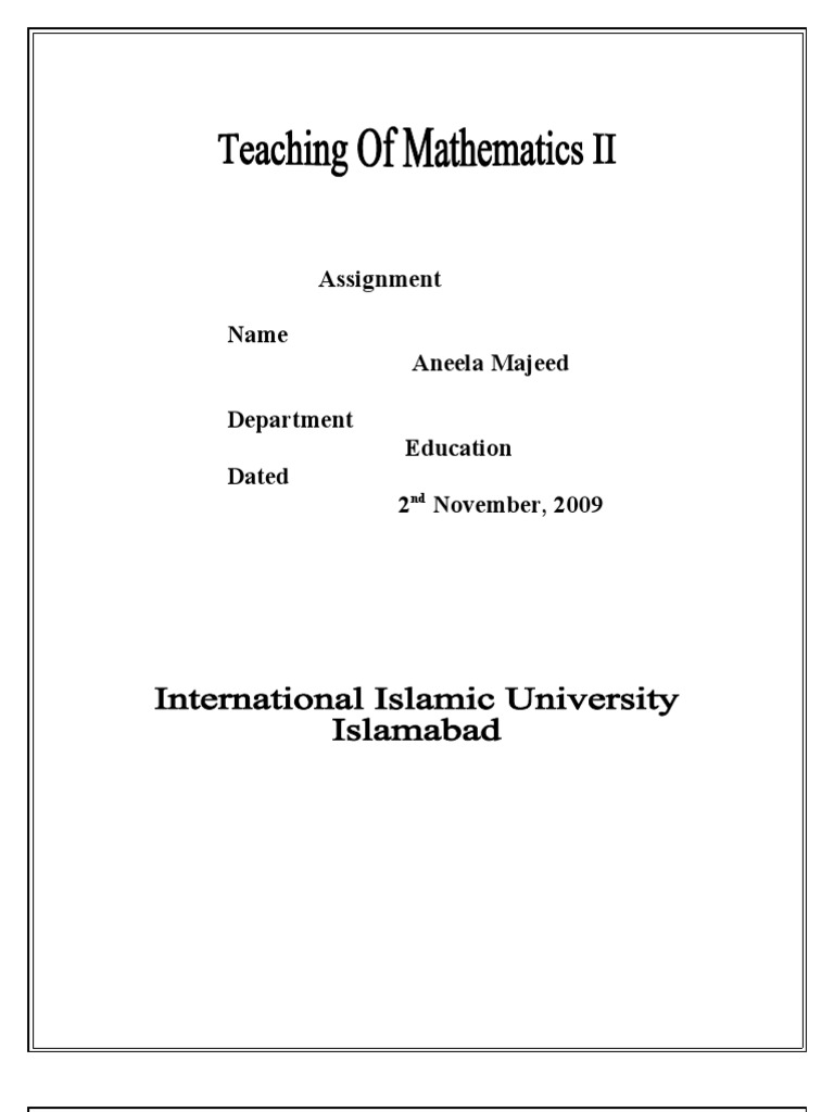 Analytic and Synthetic Method | PDF | Teaching Mathematics | Algebra