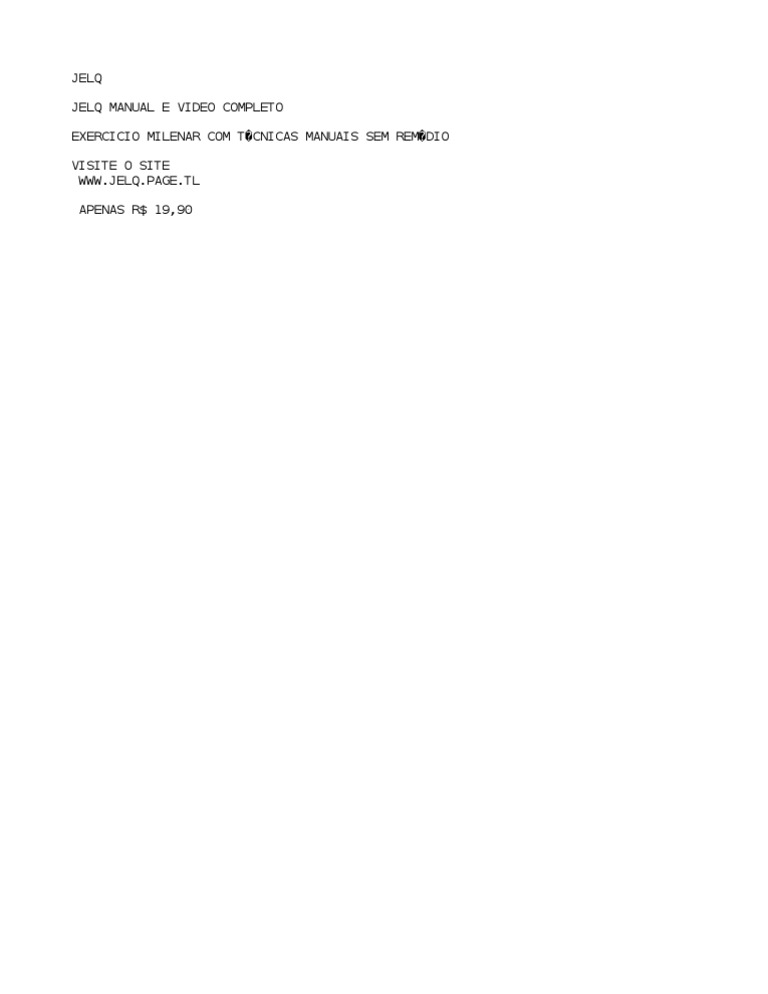 JELQ | PDF