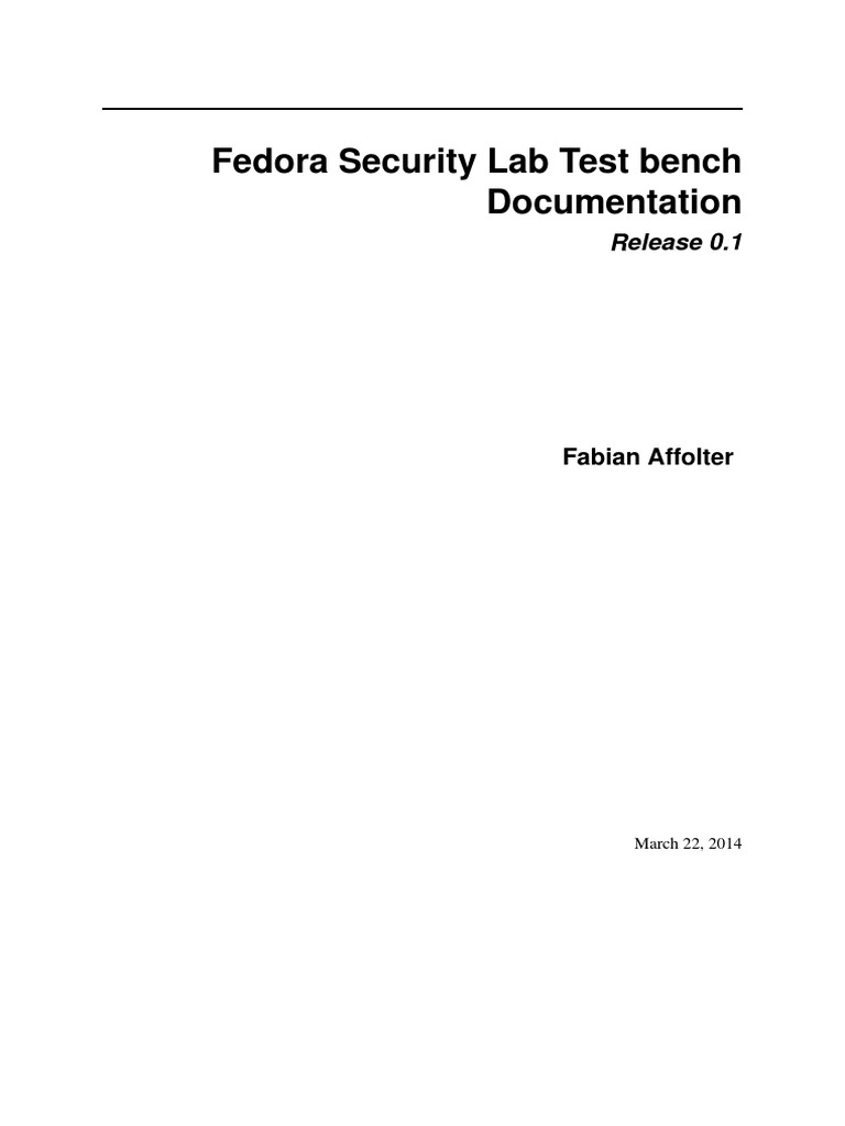 Fedora Security Lab Test Bench | PDF | Transport Layer Security | File ...