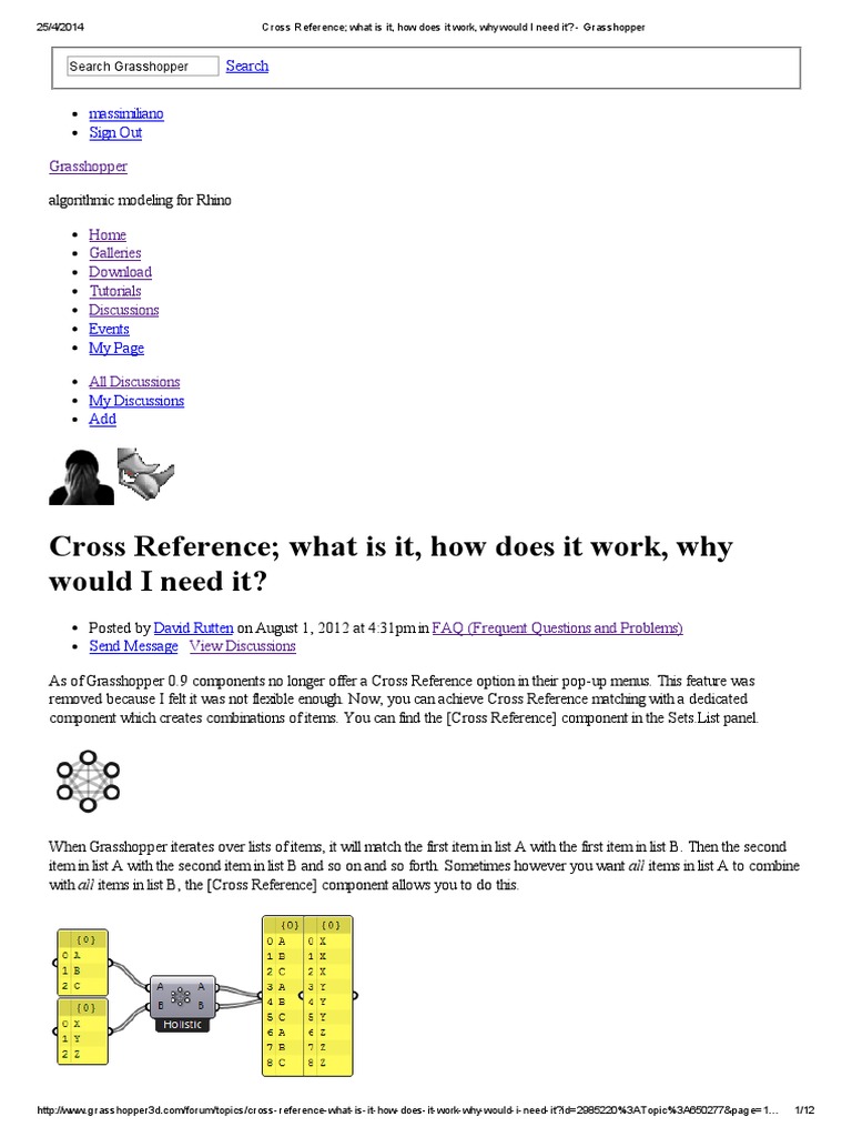 Understanding Grasshopper Cross Reference | PDF | Permutation ...