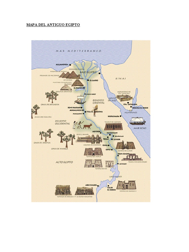 Mapa Del Antiguo Egipto | Monarca | Egipto