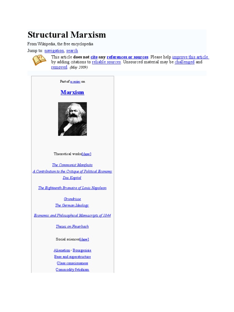 Structural Marxism | PDF | Contemporary Philosophy | Marxism