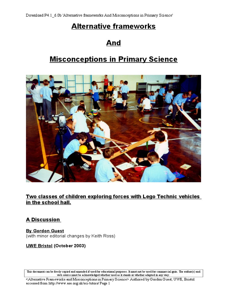 Alternative Frameworks and Misconceptions in Primary Science | PDF | Moon | Science