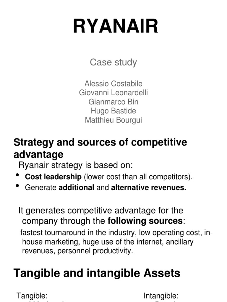 Ryanair Competitive Advantage Strategy | PDF