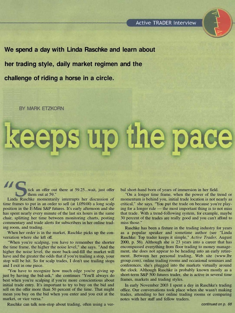 Linda Raschke's Trading Insights | PDF